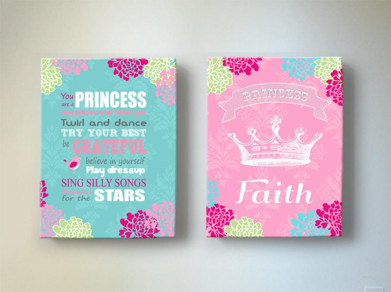 Princess Playroom Rules Personalized Princess Crown Playroom or Nurser ...