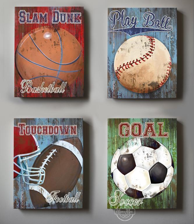 Vintage Sports Wall Decor – MuralMax Interiors